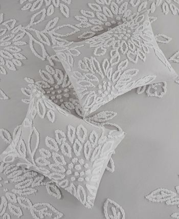 Madison Park Veronica Floral Tufted 3-Pc. Comforter Set, Full/Queen ...