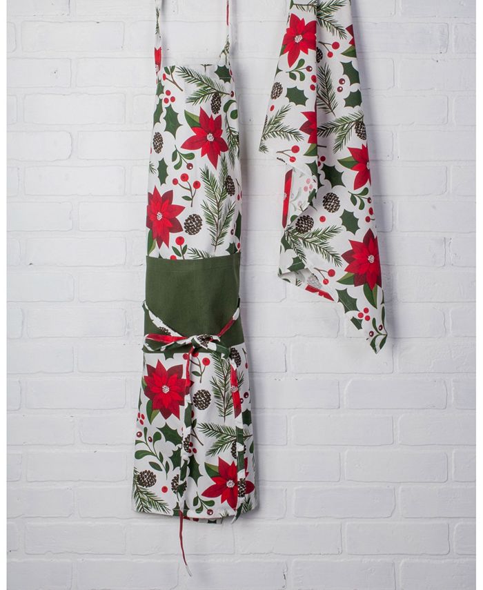 Design Imports Woodland Christmas Chef Apron - Macy's