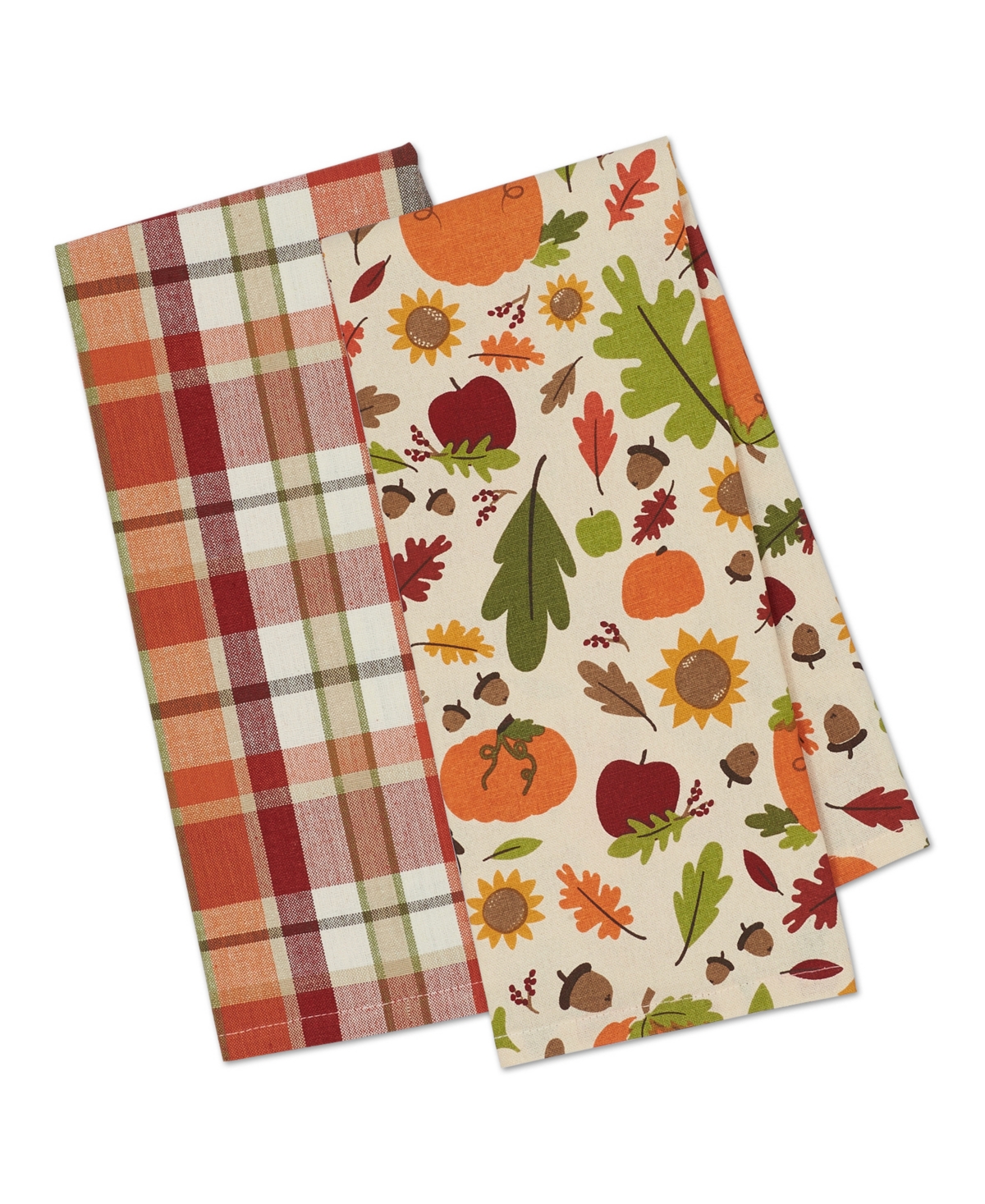 Click here for Design Imports Pumpkin Spice Plaid Dishtowel - Ora... prices