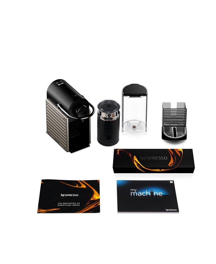 Nespresso by Breville Pixie Titan Espresso Machine with Aeroccino3 - Macy's