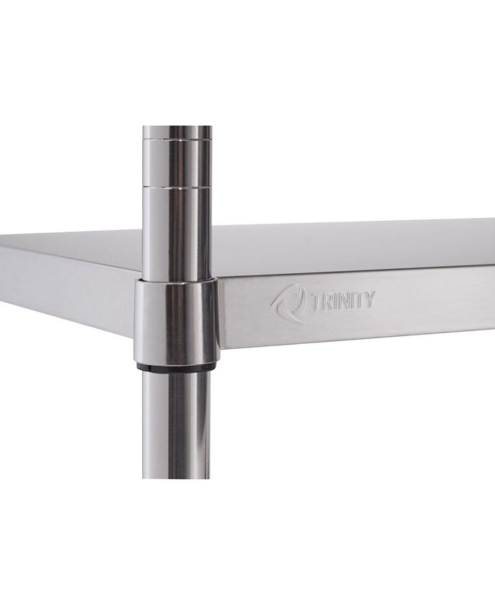 TRINITY Pro Ecostorage Stainless Steel Table & Reviews - Furniture - Macy's
