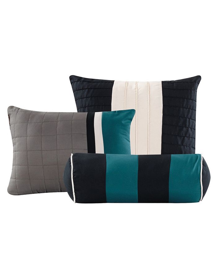 Luxlen Casares 7 Piece Comforter Set, Cal King & Reviews - Comforter ...