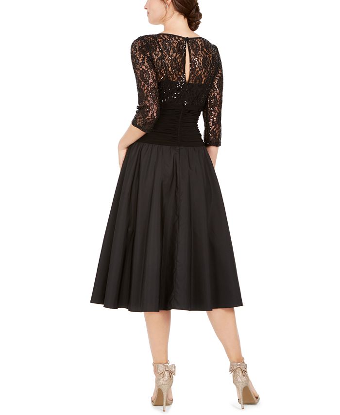 Jessica Howard Illusion Sequin Dress Macys