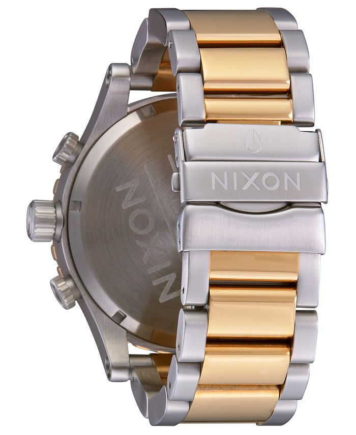 Nixon Men's 51-30 Chronograph Stainless Steel Bracelet Watch 51mm A083 - Macy's