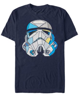 Star Wars Men's Classic Stained-Glass Stormtrooper Helmet Short Sleeve ...