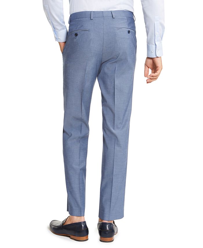 Alfani Men's Slim-Fit Performance Stretch Light Blue Suit Pants ...