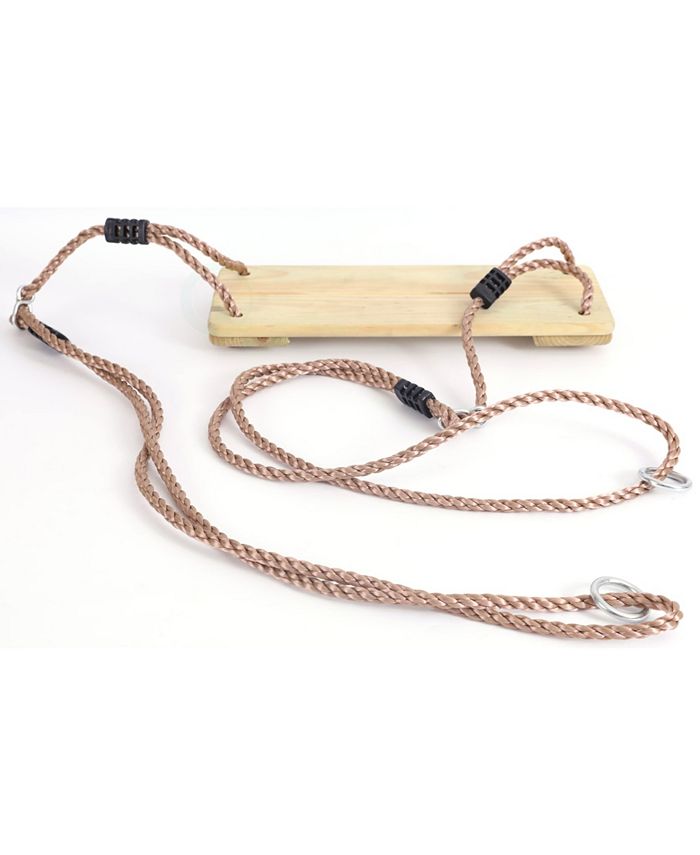 PawsMark Outdoor Wooden Tree Swing with Hanging Ropes - Macy's