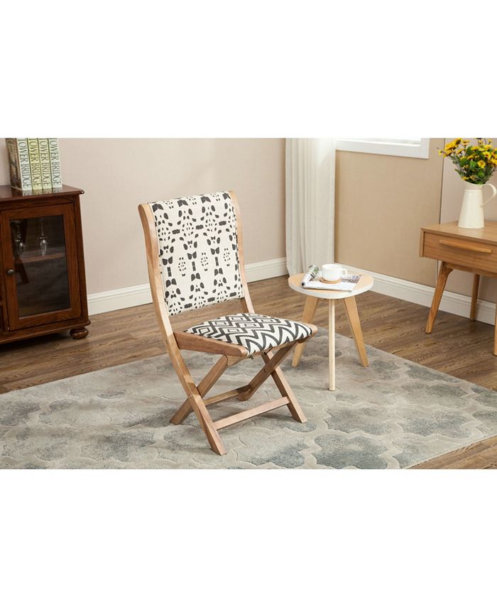 Boraam Misty Collection Patterned Folding Chair - Macy's