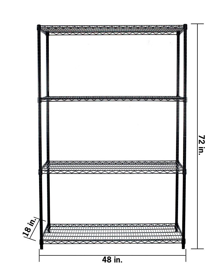 TRINITY NSF 4-Tier Wire Shelving Rack - Macy's