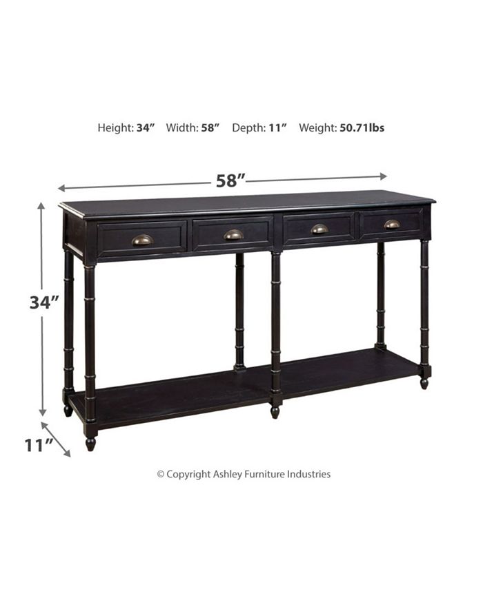 Signature Design By Ashley Ashley Furniture Eirdale Console Sofa Table - Macy's