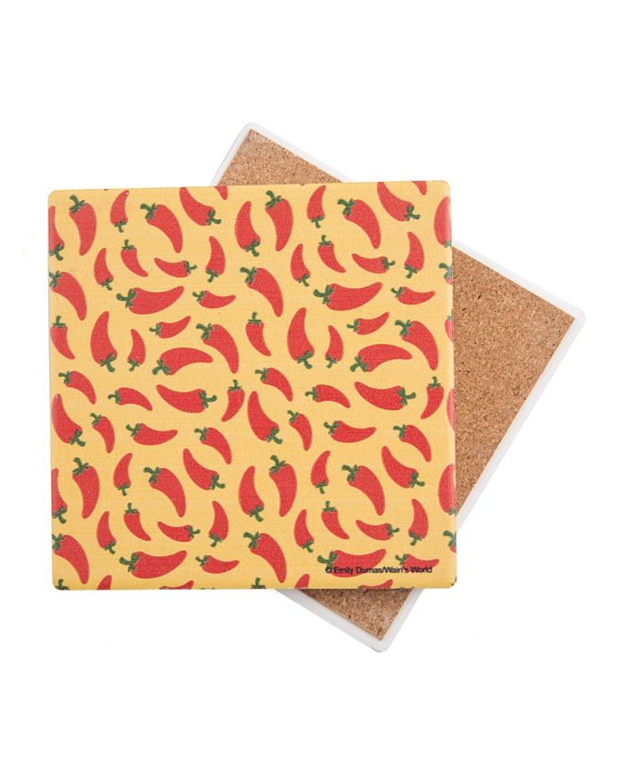 Thirstystone Chili Pepper Coaster - Macy's