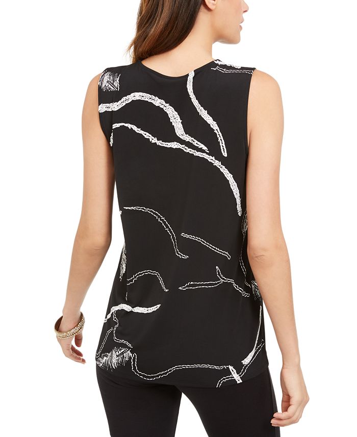 Alfani Printed Knit Tank Top, Created for Macy's - Macy's