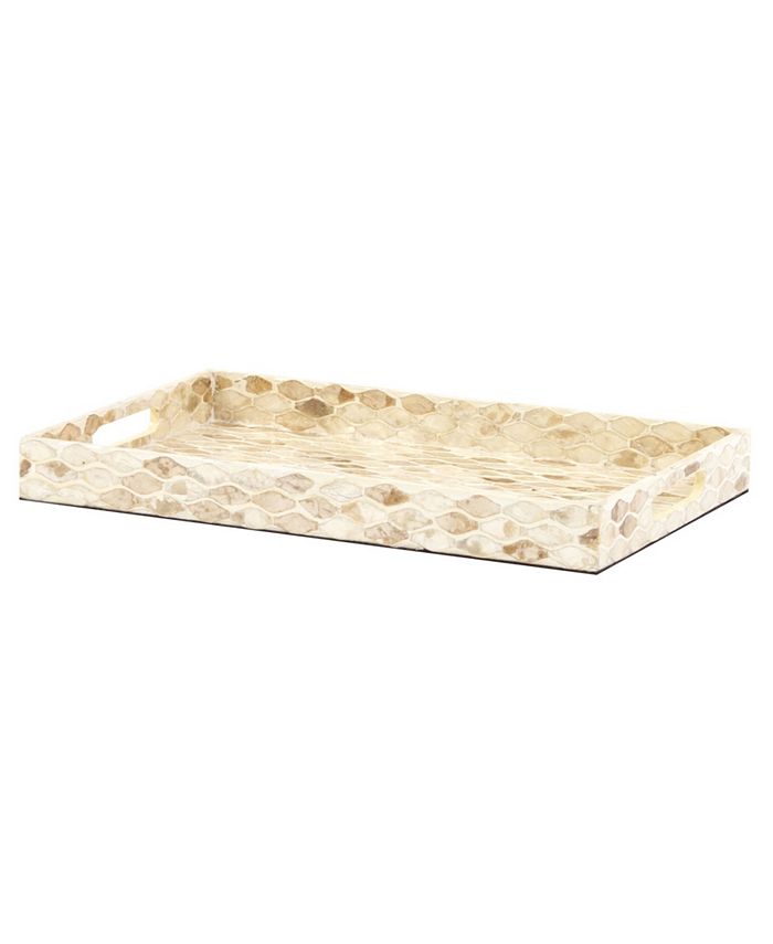 Howard Elliott Rectangular Capiz Shell Tray - Macy's