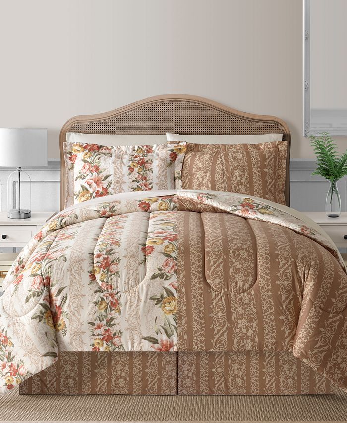 Fairfield Square Collection CLOSEOUT! Hermia Reversible 8-Pc. Comforter ...