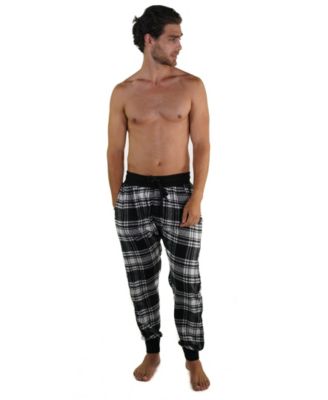 Members Only Flannel Jogger Lounge Pant with Draw String - Macy's