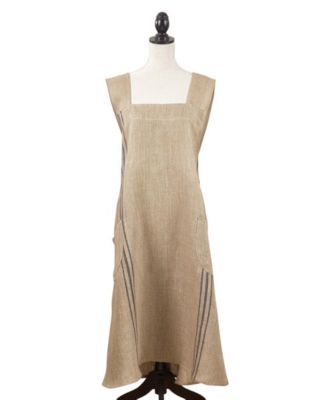 Saro Lifestyle Criss Cross No-Tie Striped Apron - Macy's