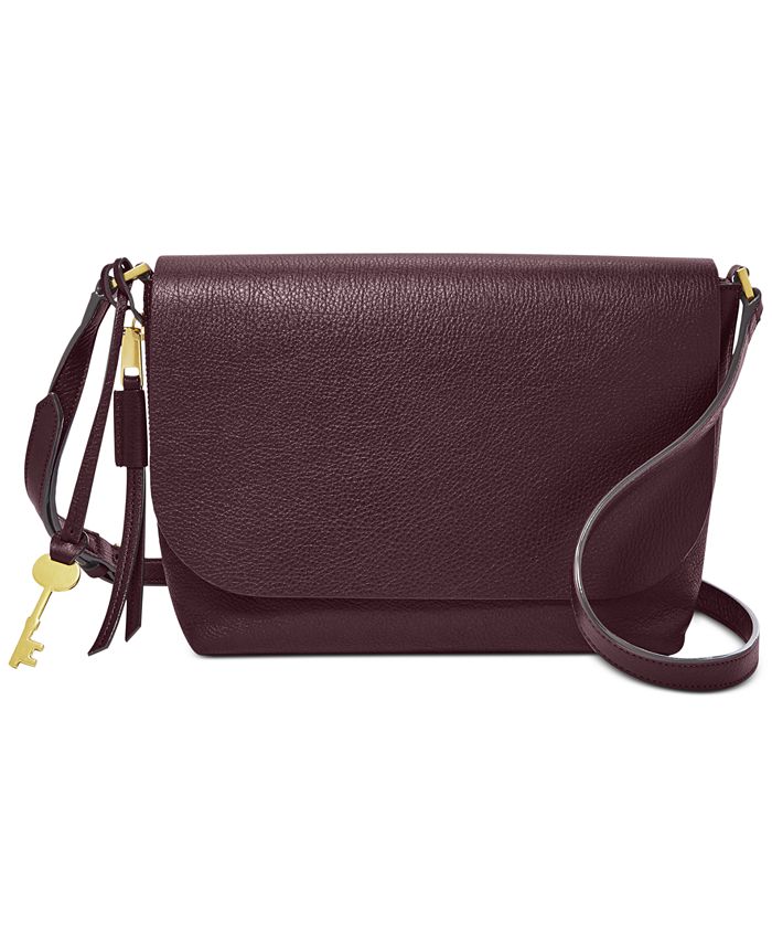 Fossil Maya Leather Crossbody - Macy's