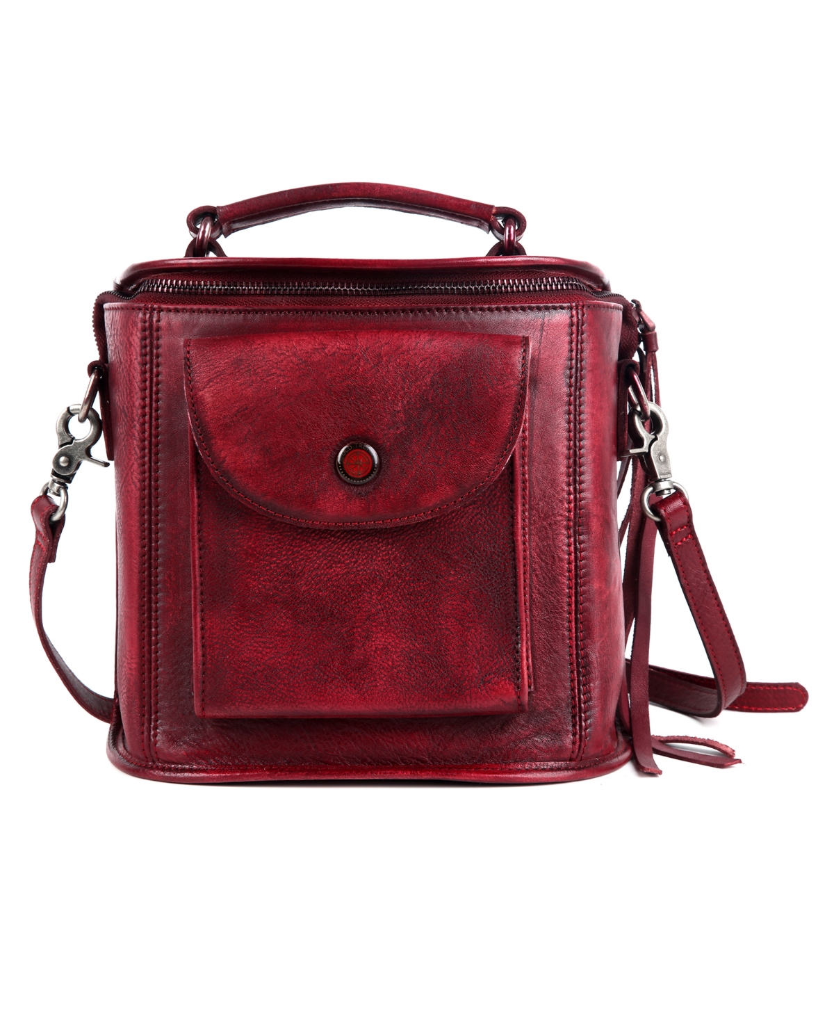 Click here for Old Trend Isla Leather Crossbody Bag - Burgundy prices