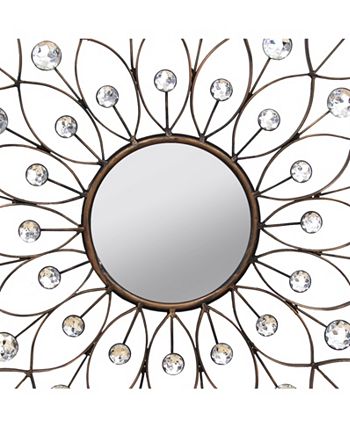 Stratton Home Décor Stratton Home Decor Decorative Flower Mirror - Macy's
