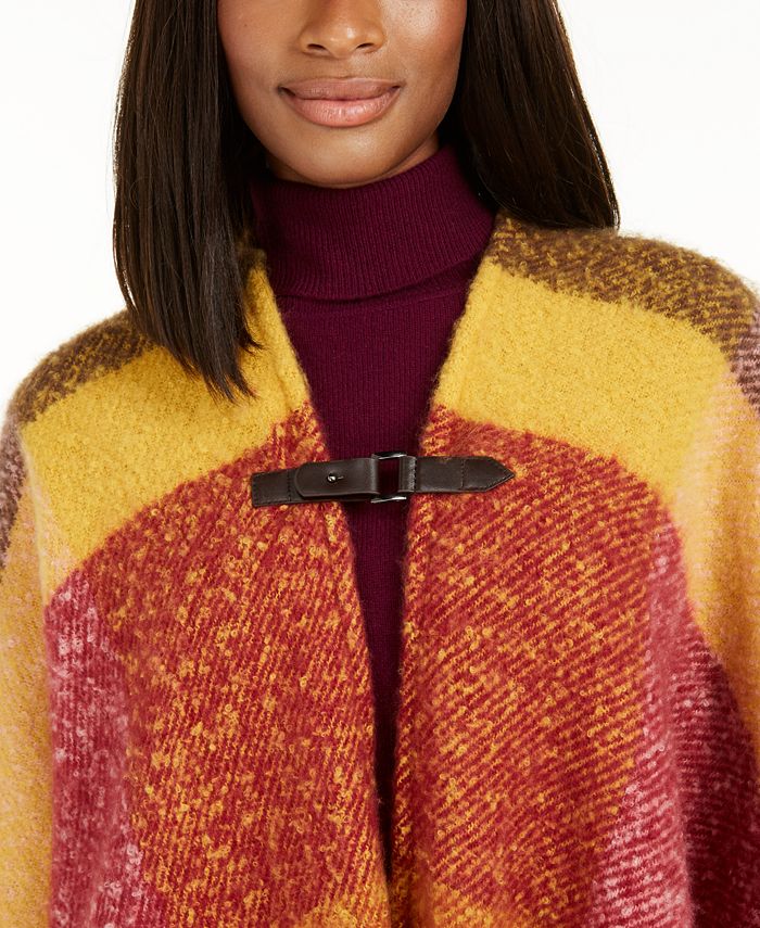 Cejon Super-Soft Check Ruana - Macy's