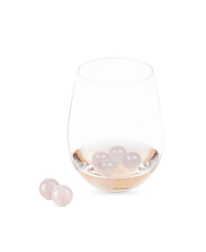 True Brands Twine Rose Quartz Wine Gems Set of 6 - Macy's
