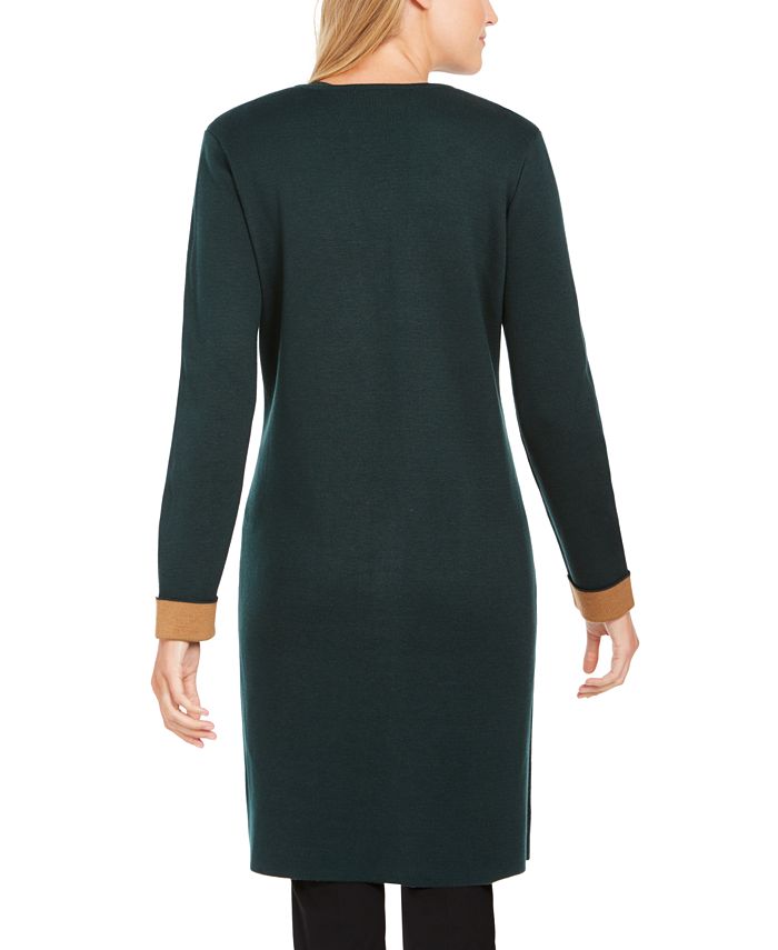 Calvin Klein Open-Front Long Cardigan - Macy's