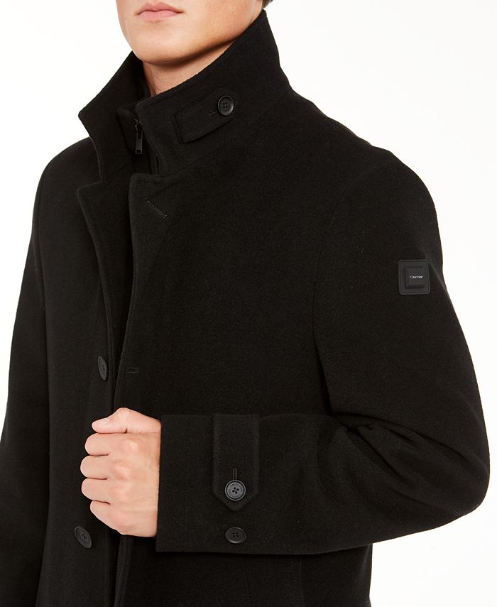 Calvin Klein Men's Slim-Fit Heated Overcoat - Macy's
