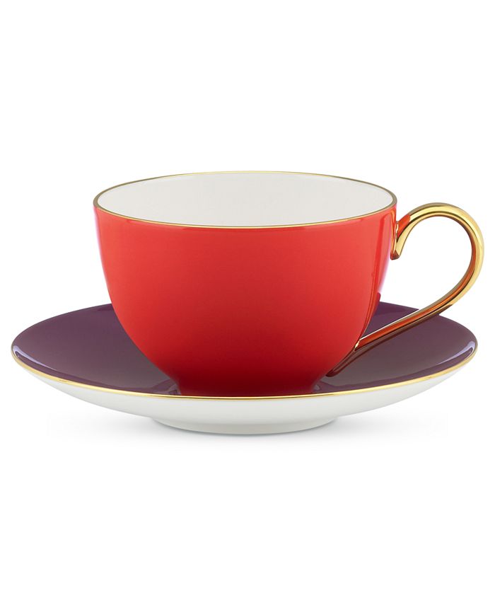 kate spade new york Greenwich Grove Cup and Saucer Set - Macy's