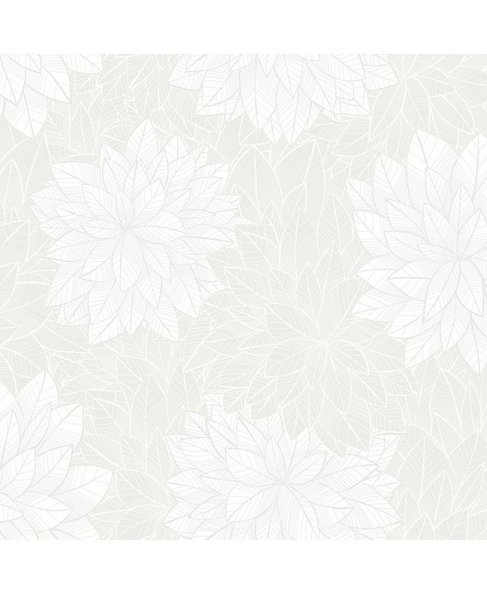 Wall Vision 21" x 396" Foliage Floral Wallpaper - Macy's