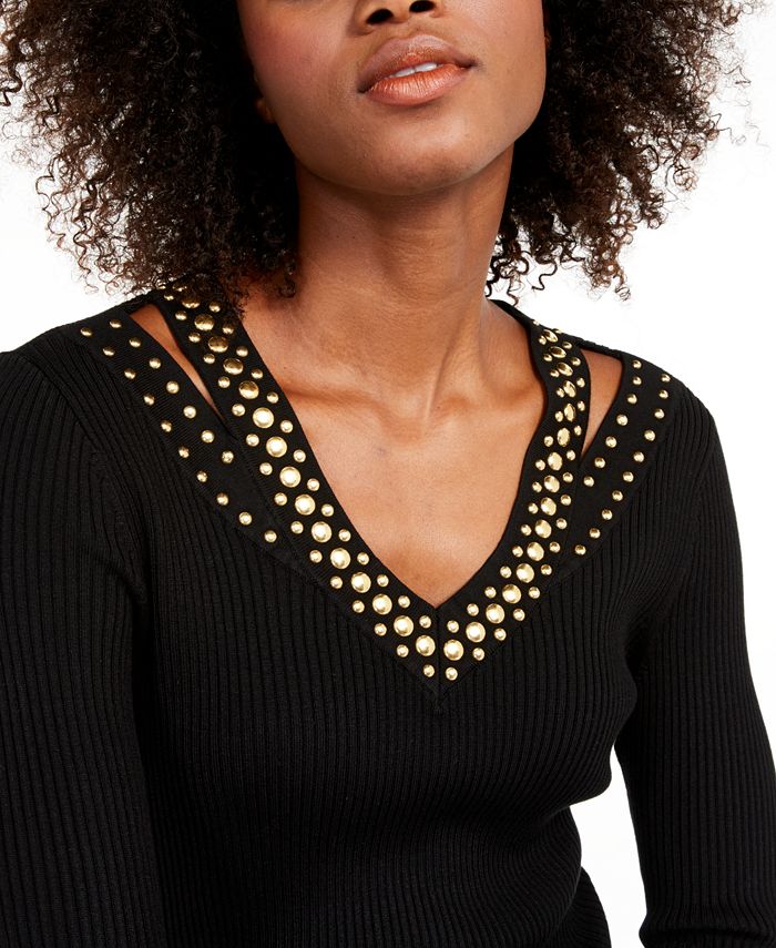 INC International Concepts INC Studded Sweater, Created for Macy's - Macy's