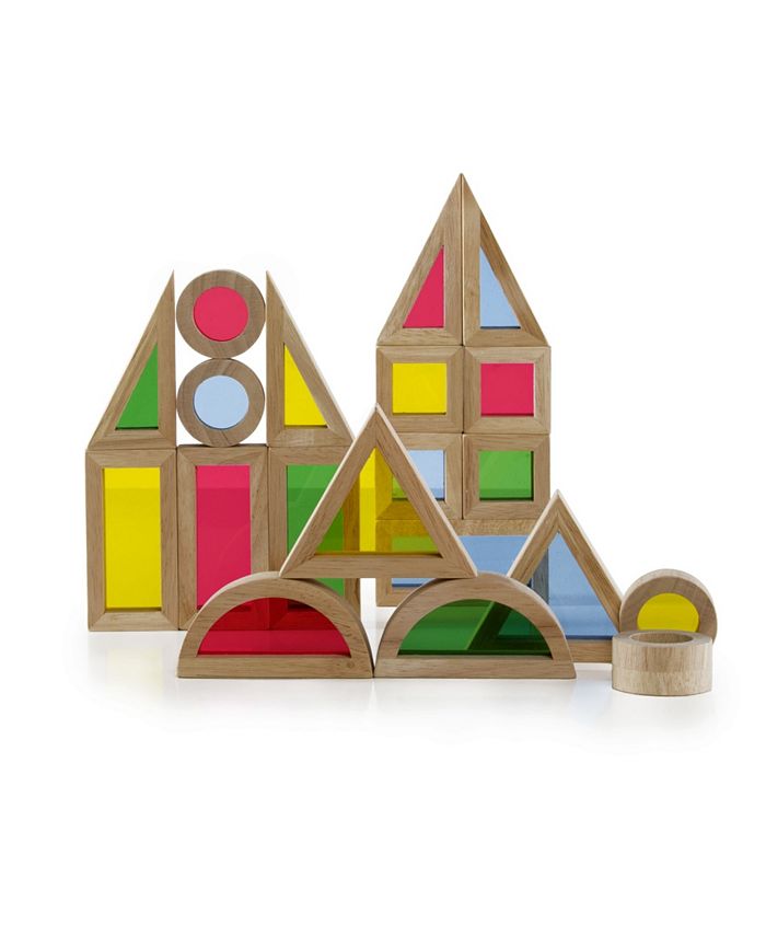 Guidecraft, Inc Guidecraft Junior Rainbow Blocks - 40 Pieces Set - Macy's