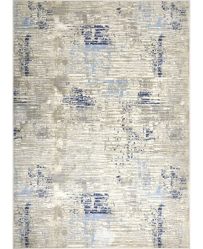 Global Rug Designs Barstow BAR02 Gray 6'6" x 9'6" Area Rug - Macy's