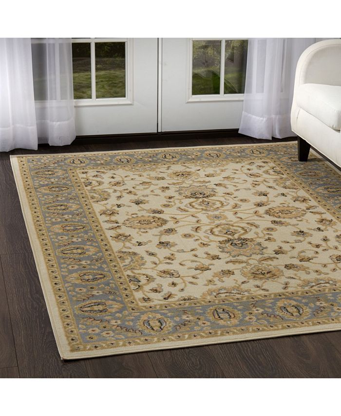 Global Rug Designs Vision VIS09 Ivory 7'8" x 10'4" Area Rug - Macy's