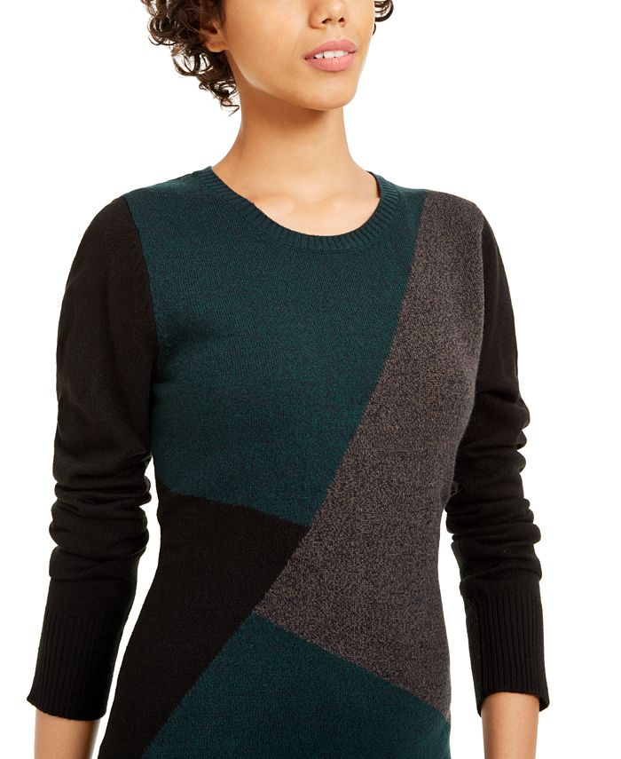 BCX Juniors' Colorblocked Sweater Dress - Macy's