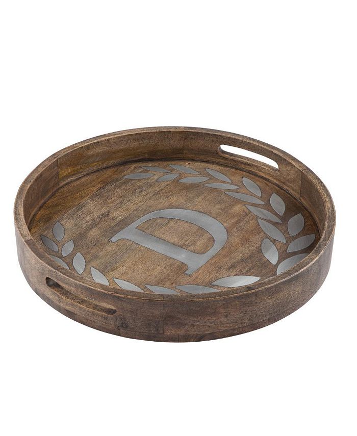 The GG Collection Heritage Collection Monogram Mango Wood Round Tray ...