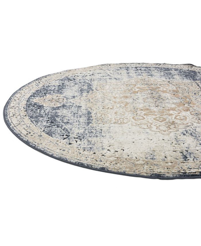 Bayshore Home Odette Ode1 Dark Blue Area Rug Collection & Reviews ...