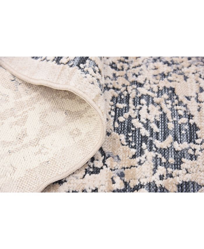 Bayshore Home Odette Ode2 Dark Blue Area Rug Collection & Reviews ...