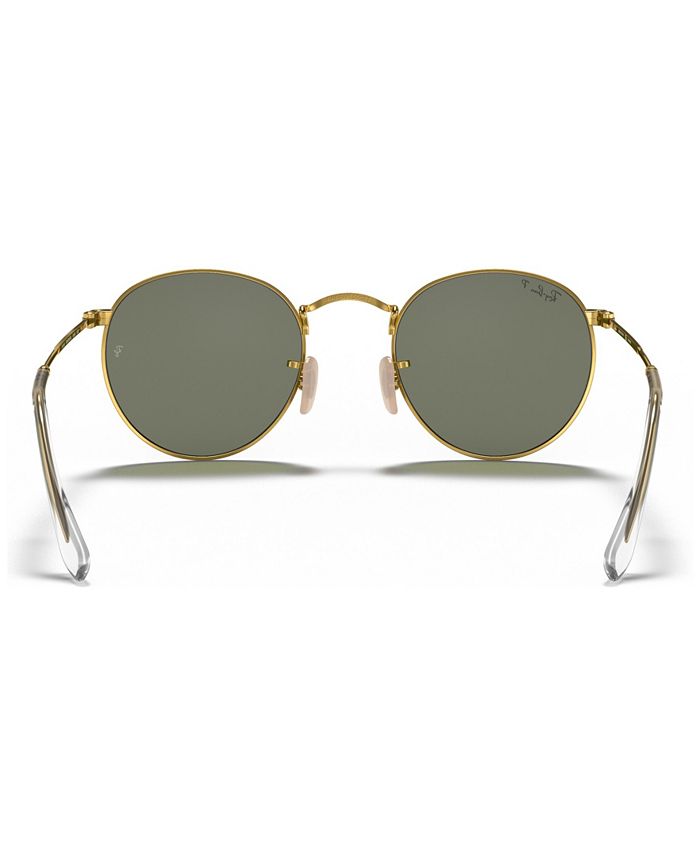 Ray-Ban ROUND METAL Polarized Sunglasses, RB3447 50 - Macy's