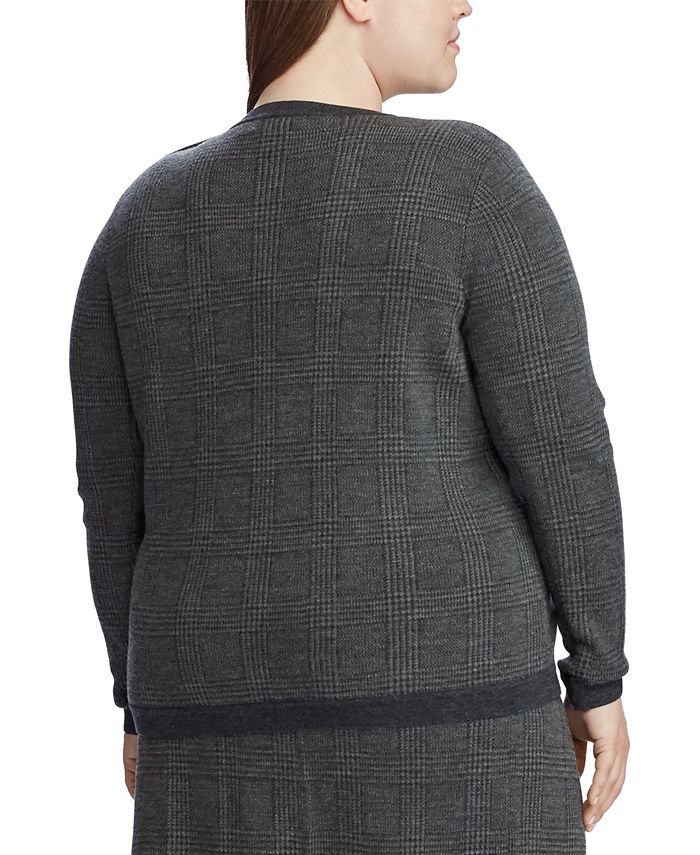Lauren Ralph Lauren Plus Size Merino-Wool Sweater - Macy's