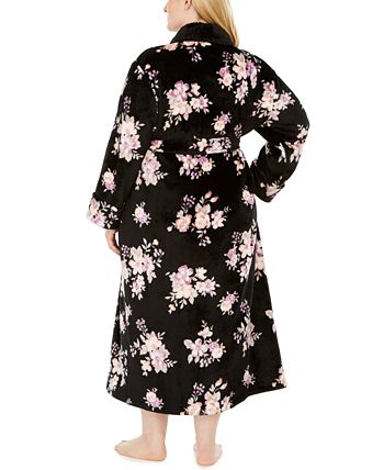 Charter Club Plus Size Long Plush Robe, Created for Macy's - Macy's