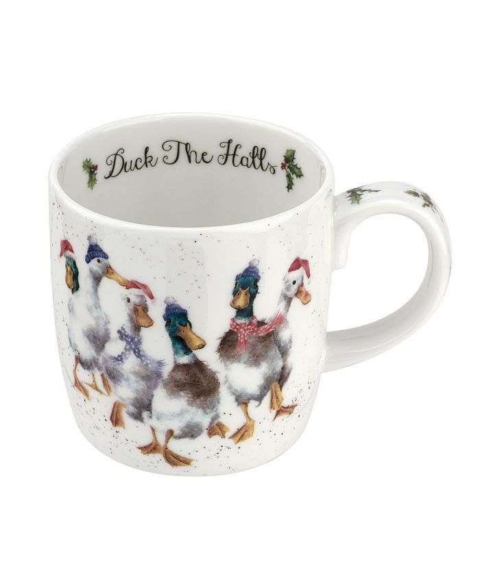 Wrendale Designs Wrendale Duck The Halls Mug, Set of 4 - Macy's