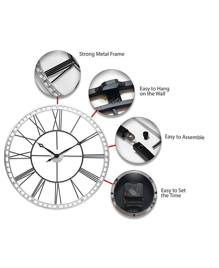 Infinity Instruments Round Wall Clock - Macy's