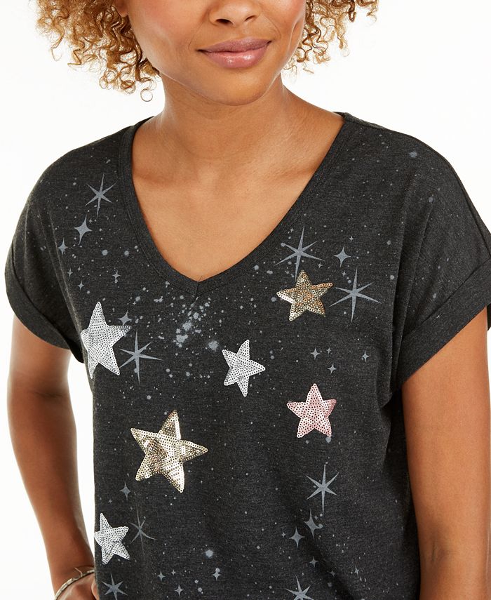 Style & Co Star Graphic Top, Created for Macy's - Macy's