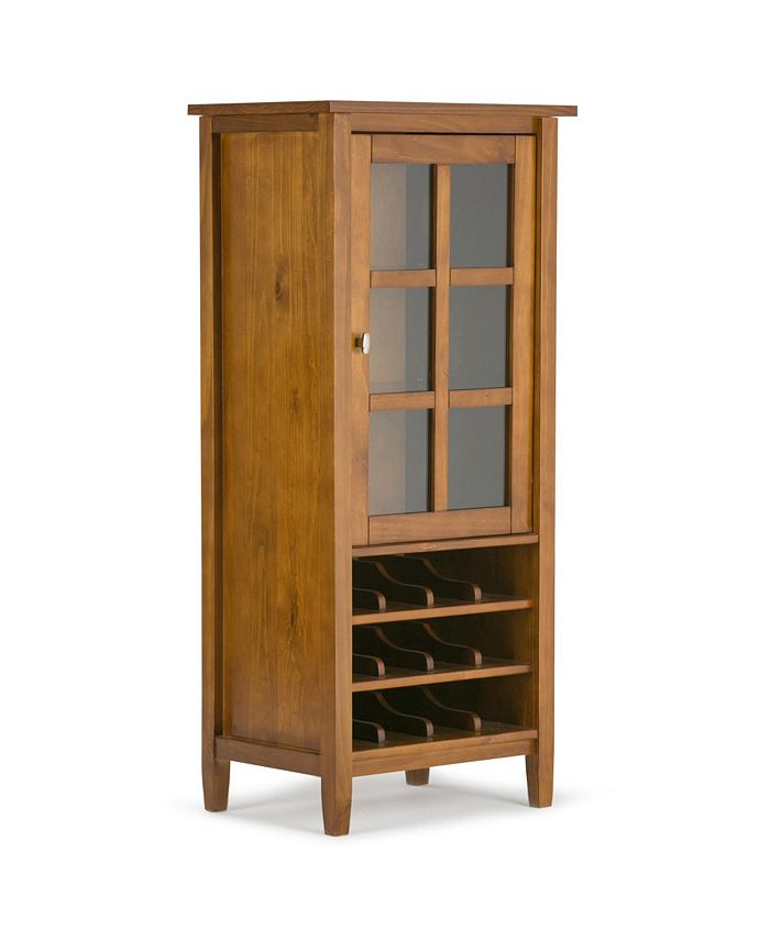 Simpli Home Warm Shaker Wine Rack - Macy's