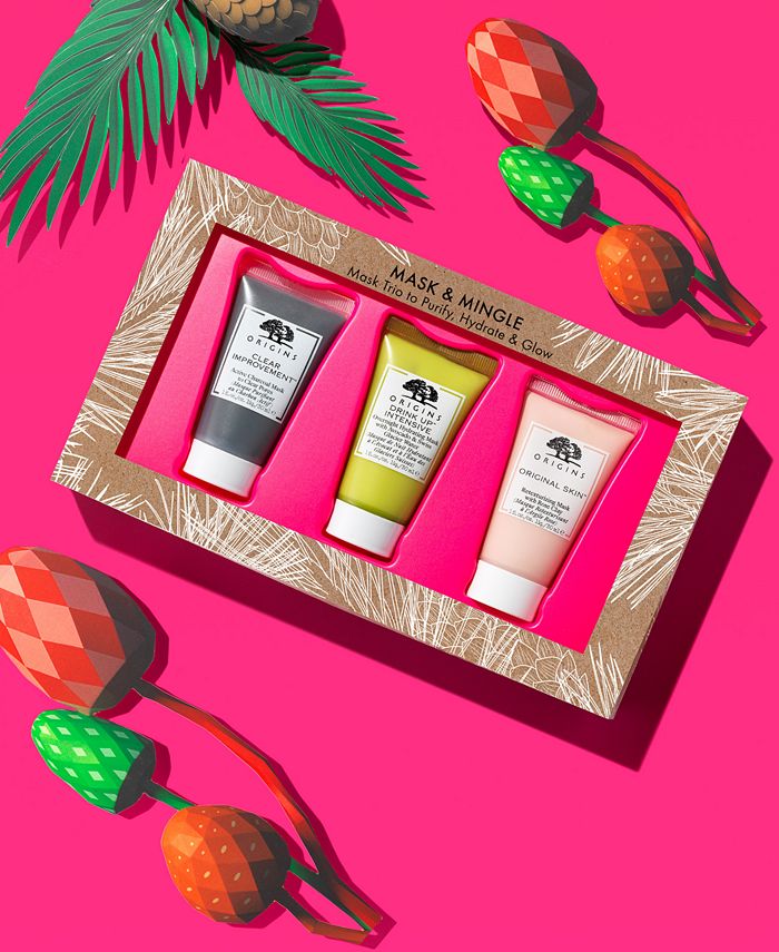 Origins 3-Pc. Mask & Mingle Purify, Hydrate & Glow Set - Macy's