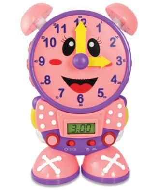 The Learning Journey Telly the Teaching Time Clock, Pink Color Design ...