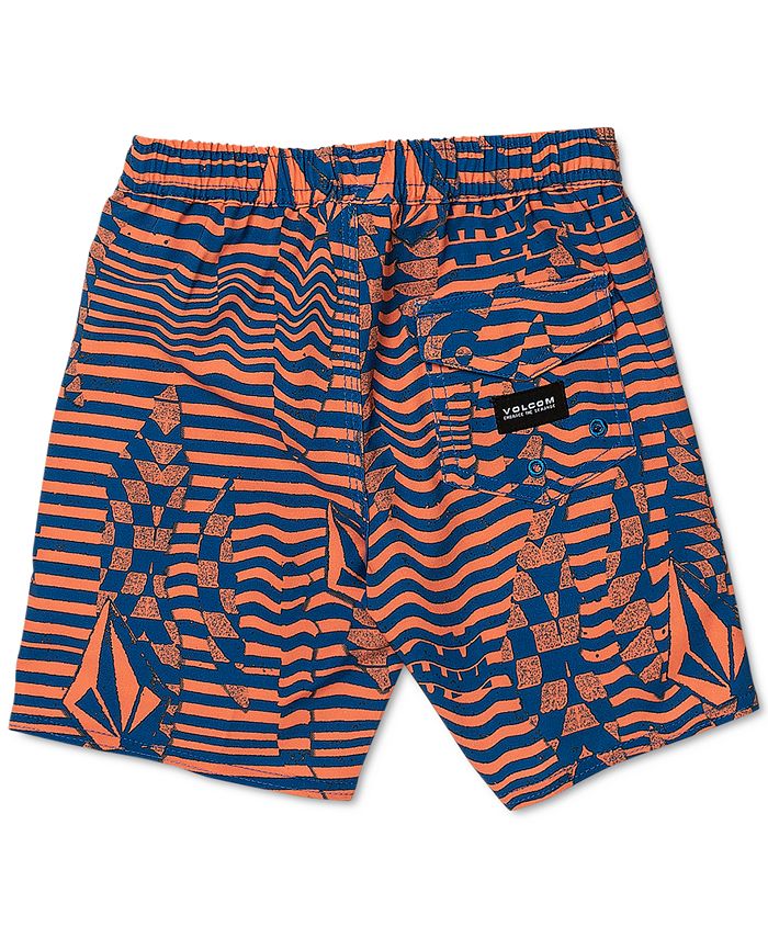 Volcom Big Boys Logo Shifter Volley Printed Swim Trunks - Macy's