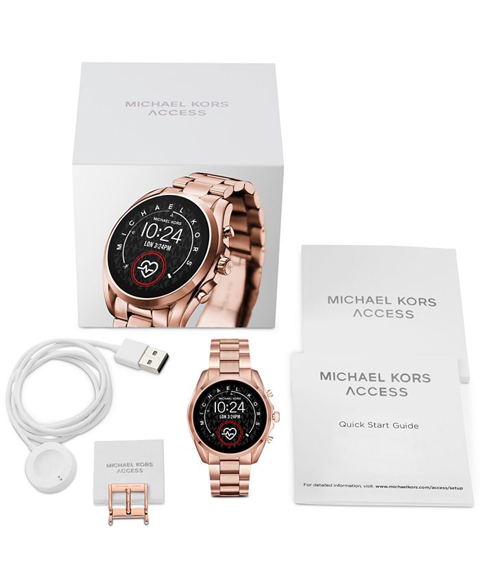 Michael Kors Access Gen 5 Bradshaw Rose Gold-Tone Stainless Steel ...