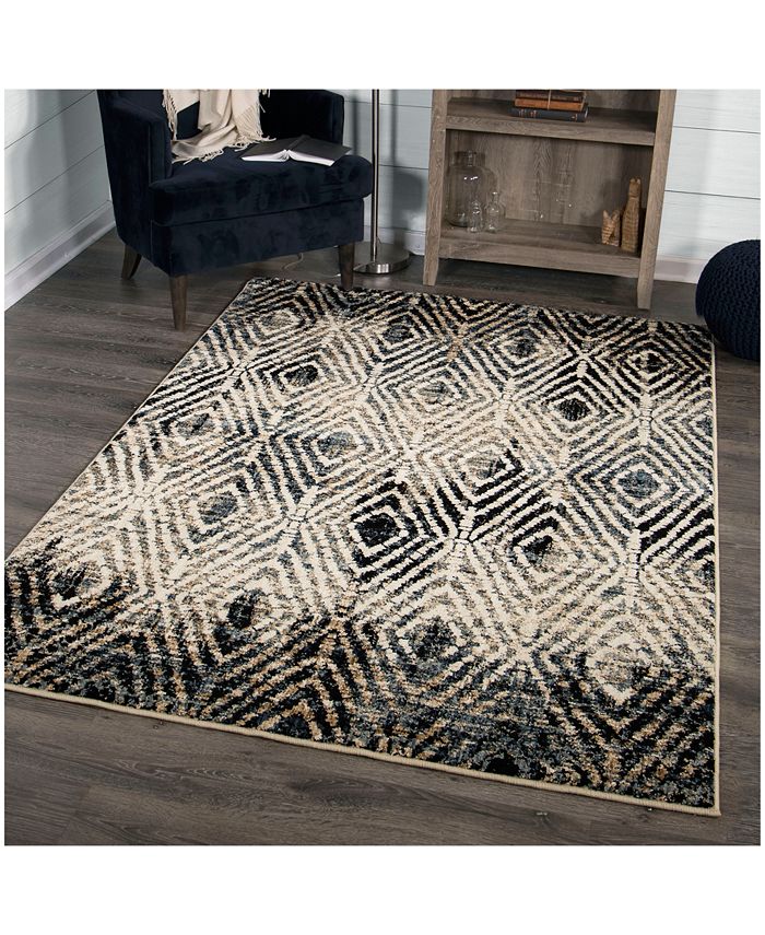 Orian Rugs Orian Adagio Tribal Throne Off White 8'10" x 13' Area Rug ...