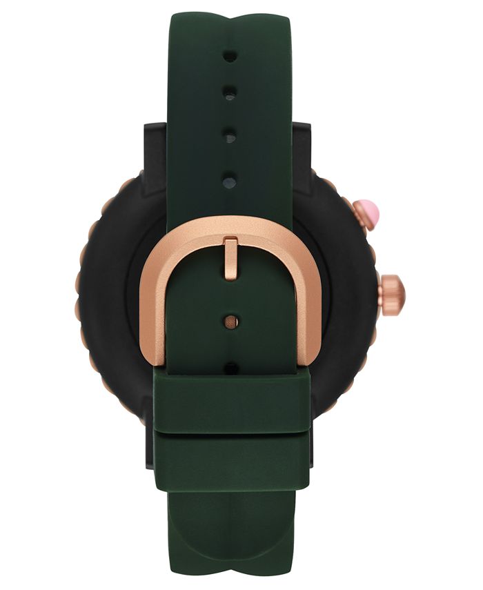 kate spade new york Women's Sport Scalloped Green Silicone Strap ...